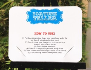Carnival Fortune Teller Tutorial
