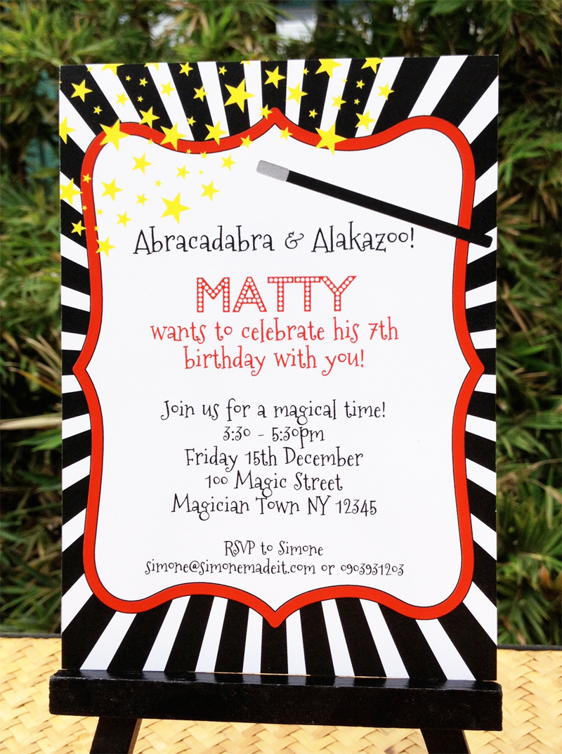 MAGIC Party Printables - Complete Birthday Party Collection