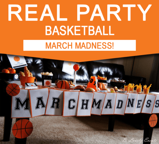 Basketball Party Printables, Invitations & Decorations Templates - Birthday