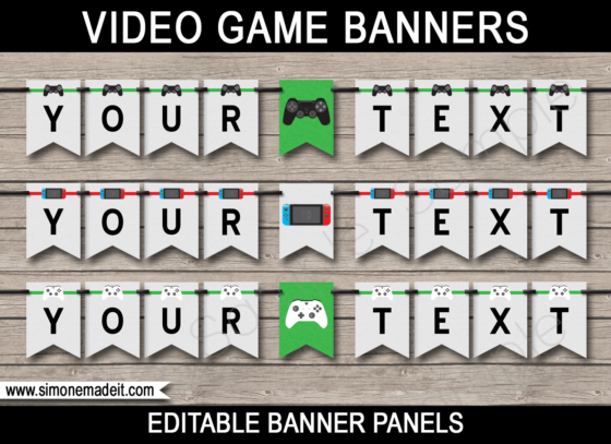 Video Game Birthday Party Themes | Playstation, Nintendo Switch, Xbox