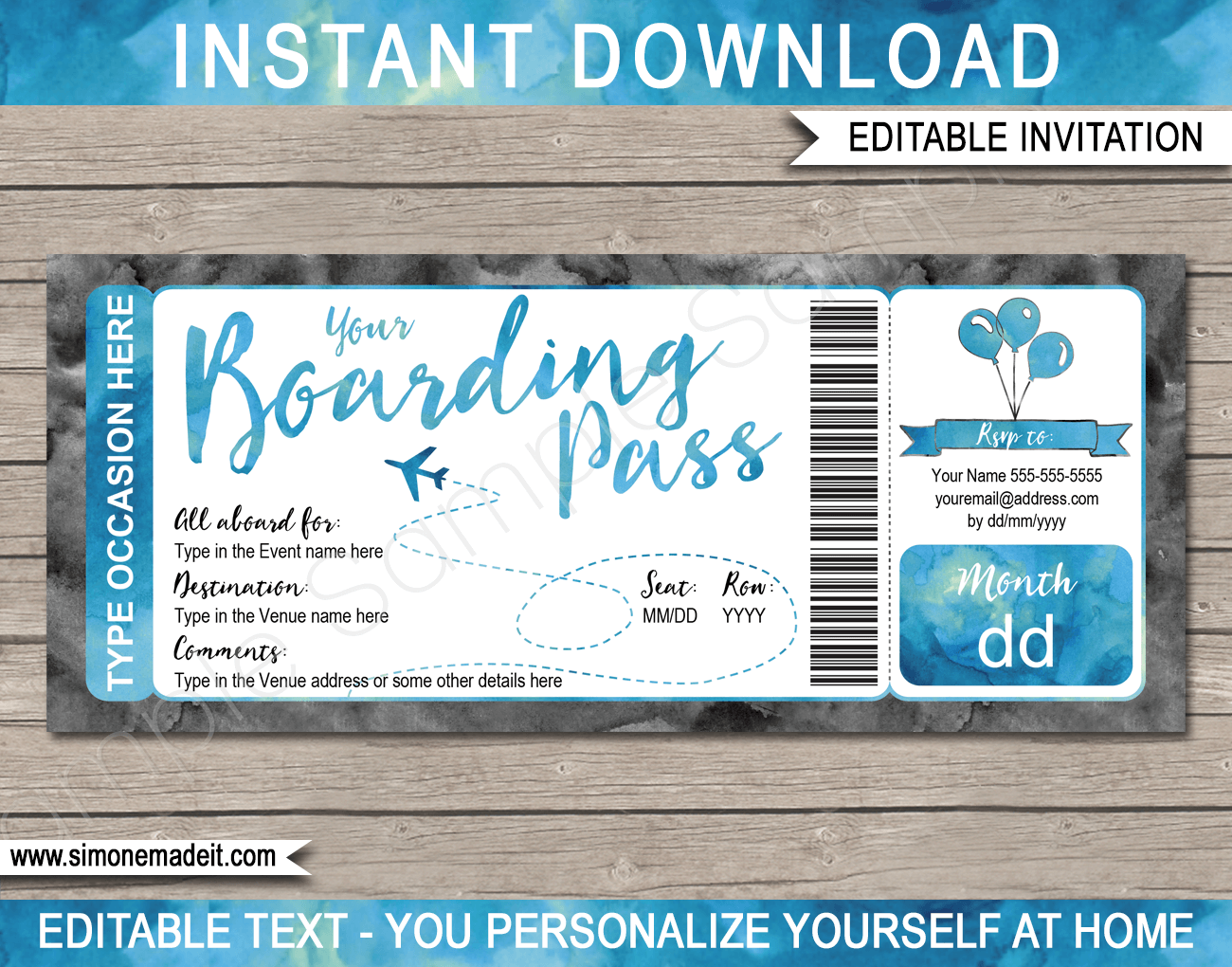 Boarding Pass Template