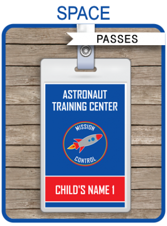 Astronaut Training Certificate Template | Printable Space Birthday ...