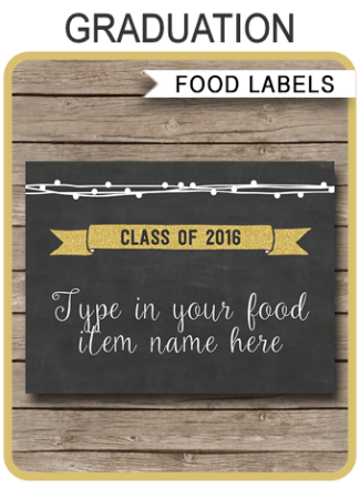 Printable Party Food Labels Archives | SIMONEmadeit Party Printables
