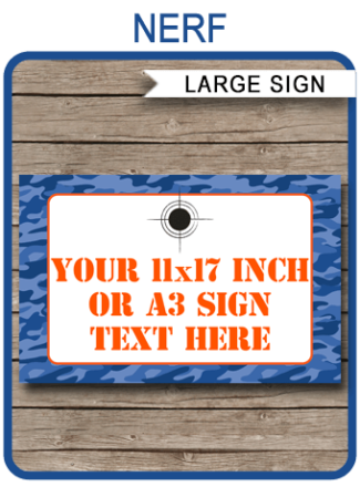 Nerf Birthday Party Printables - SIMONEmadeit Parties