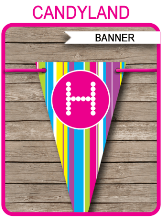 Candyland / Sweet Shoppe / Lollipop Birthday Party Printables ...