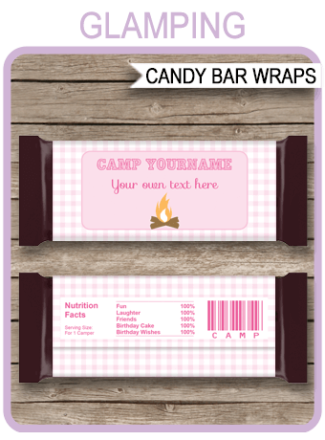 DIY Candy Bar Wrapper Templates | Party Favors | Chocolate Bar Labels