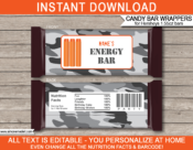 Nerf Party Hershey Candy Bar Wrappers | Personalized Chocolate Bars