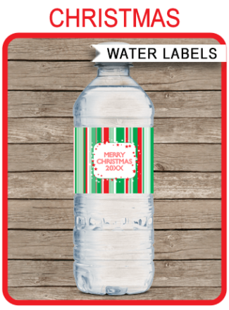 Editable Water Bottle Labels | Printable Templates