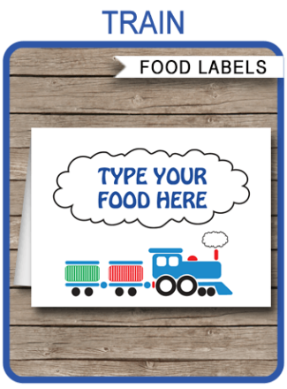 Train Party Printables Archives | SIMONEmadeit Party Printables