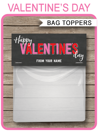 Printable Valentine Bag Toppers