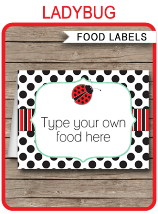 Ladybug Party Printables Archives - SIMONEmadeit Parties
