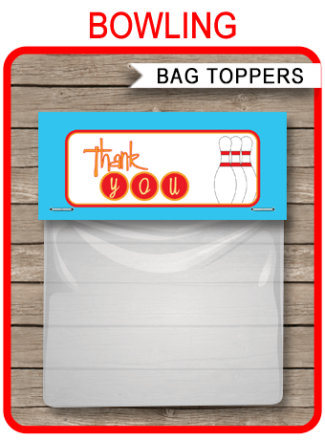 Printable Party Favor Bag Toppers - SIMONEmadeit Parties