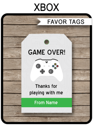 Xbox Party Printables, Invitations & Decorations | Video Game Party