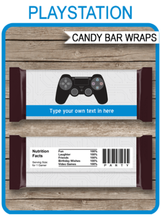 Playstation Theme Birthday Party Printables - SIMONEmadeit Parties