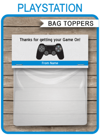 Playstation Theme Birthday Party Printables - SIMONEmadeit Parties