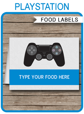Playstation Theme Birthday Party Printables - SIMONEmadeit Parties