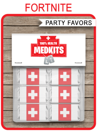 Fortnite Bandage Paper Towel Printable Template | Fortnite Decorations