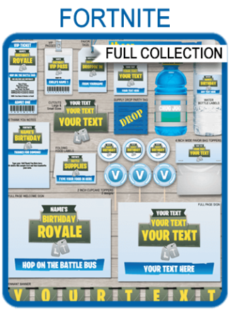 Fortnite Medkit Printable Party Favors | Medkit Mini Candy Bar Wrappers ...