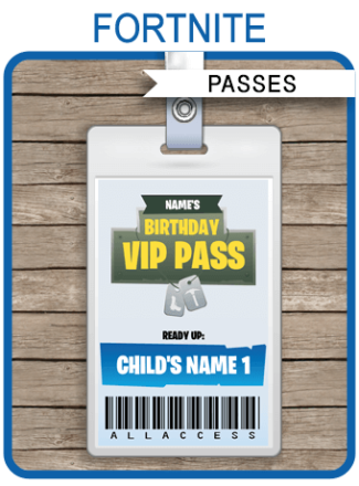 Fortnite V-Bucks Printable Party Favors | V-Bucks Stickers & Bag Toppers