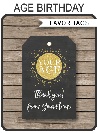 Construction Party Favor Tags Template | Thank You Tags
