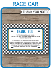 Race Car Birthday Party Printables - SIMONEmadeit Parties