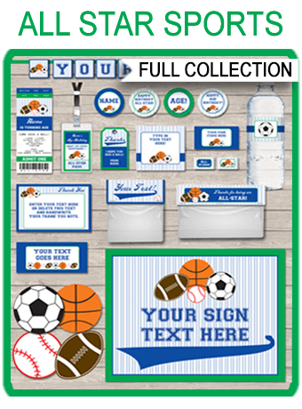 Printable Party Invitations & Decoration Templates