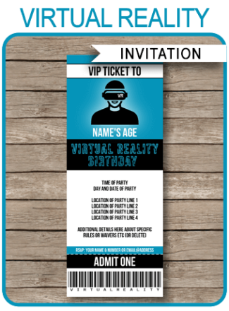 Virtual Reality Party Printables Archives - SIMONEmadeit Parties