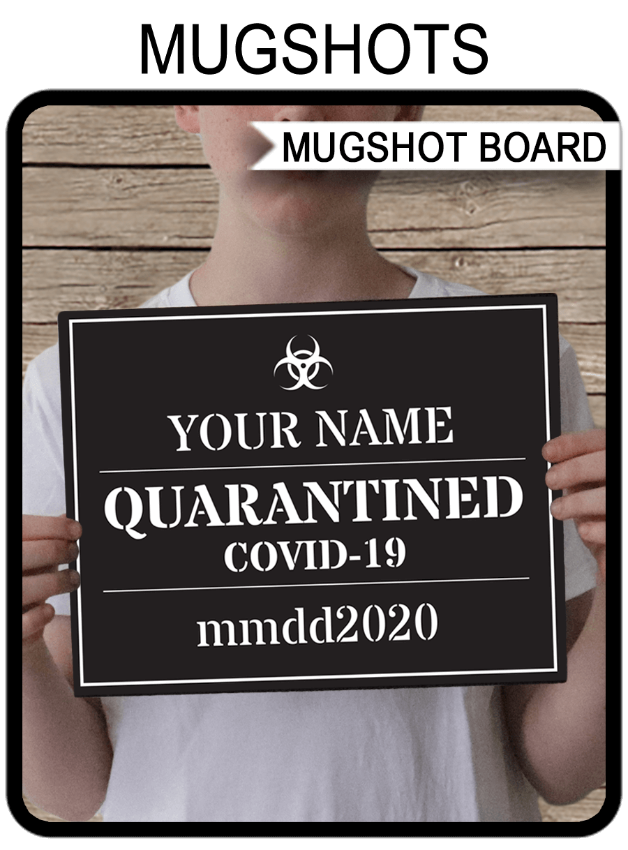 Mugshot Sign Template
