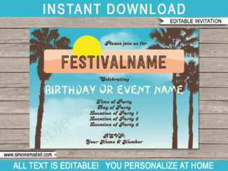 Stagecoach Theme Invitation Template | Country Music Festival Invite