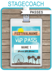 Printable Party Passes | Sports All Star Passes | VIP Passes ...