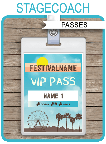 Printable Party Passes | Sports All Star Passes | VIP Passes ...